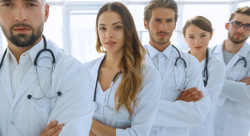 Closeup .group of Medical Workers Stock Photo - Image of medicine ...