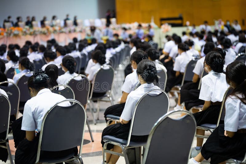 Closeup of a Group of School-aged Students Wearing Their School ...