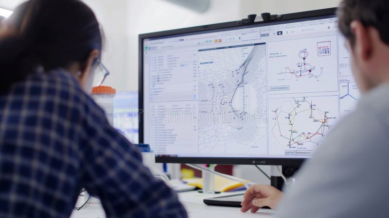 A Group of Scientists are Working on Computers in a Lab AIG41 Stock ...