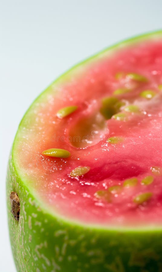 A Closeup of the Guava Texture, Showcasing Its Smooth and Slightly ...