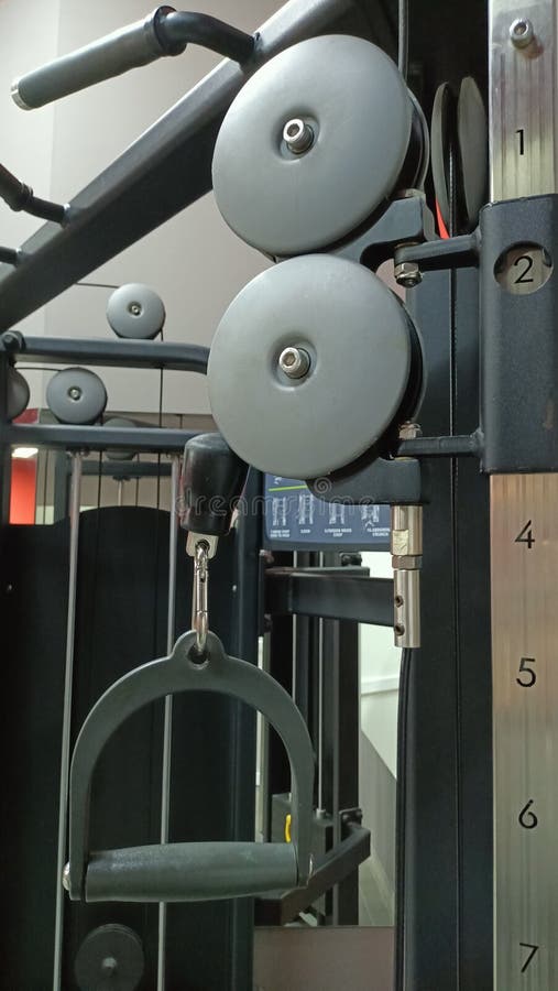 A CloseUp of a Gym Cable Machine Used for Effective Strength Training ...