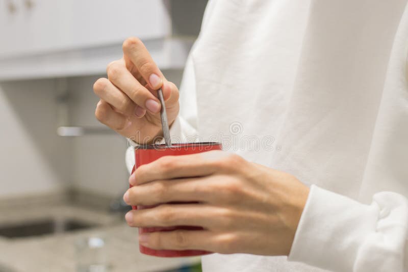 Hand with Cup of Coffee or Infusion Stock Image - Image of food ...