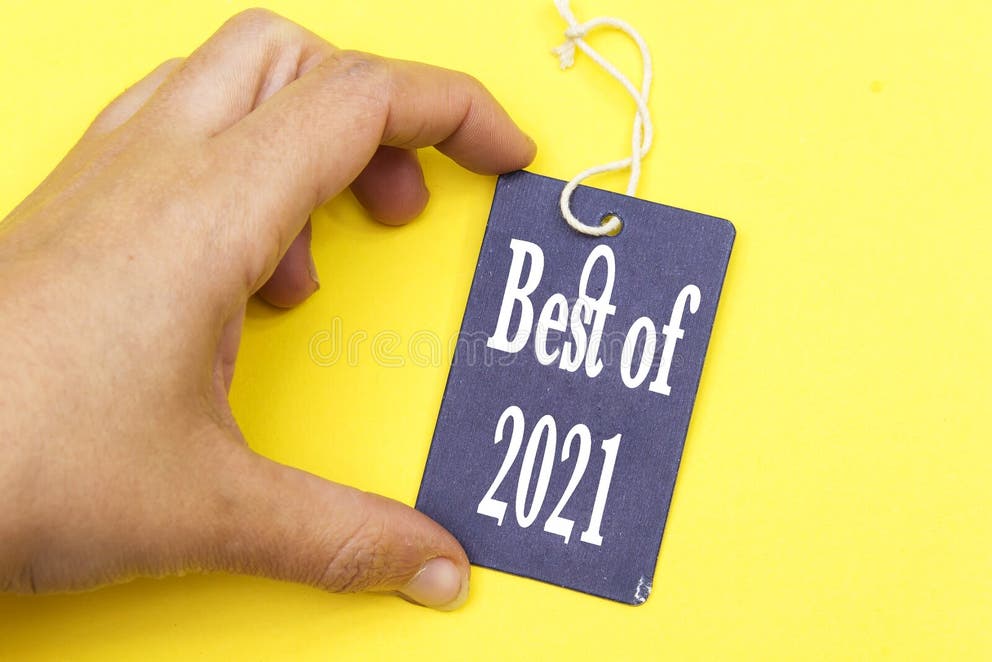 Closeup Hand Holding Tag with Best of 2020 Stock Photo - Image of bonus ...