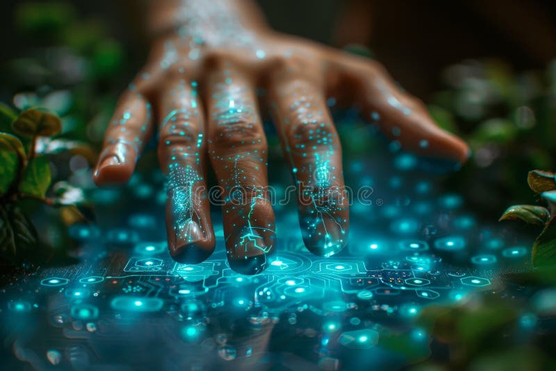 Closeup of Hand on Keyboard Demonstrating Fluid Adaptation Gesture ...