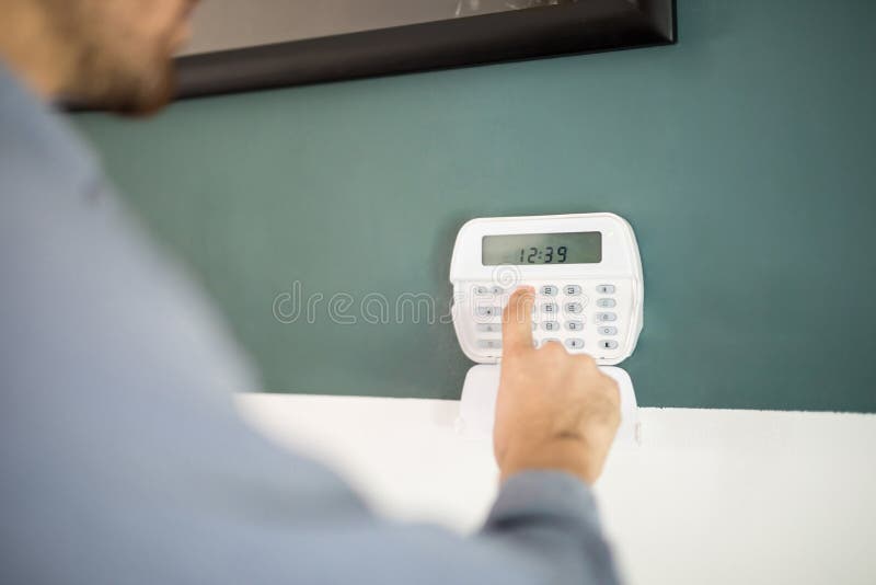 Home alarm panel stock photo. Image of danger, help, emergency - 349340