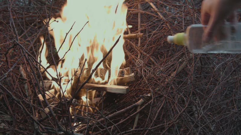 Setting Fire To Exotic Cocktail. Stock Video - Video of alcohol ...