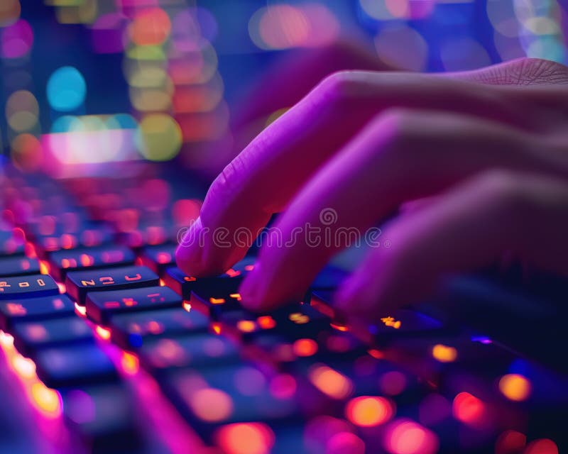 A Closeup of a Hand Typing on a Keyboard Accessing a Quantum Computing ... A Closeup of a Hand Typing on a Keyboard Accessing a Quantum Computing ...