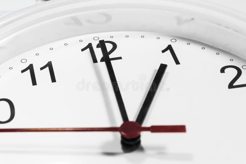 Closeup of Hands on Clock Face.sensitive Focus Stock Image - Image of ...