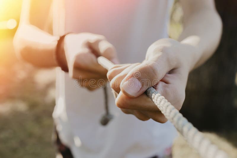 Hands pulling rope stock image. Image of people, activity - 9319025