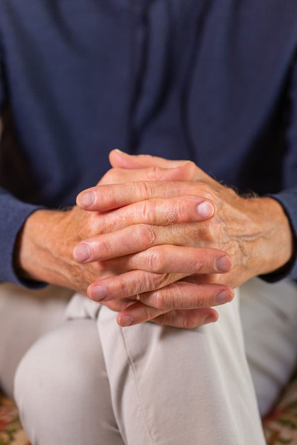 Closeup of Hands of a Senior Man Stock Image - Image of concept ...