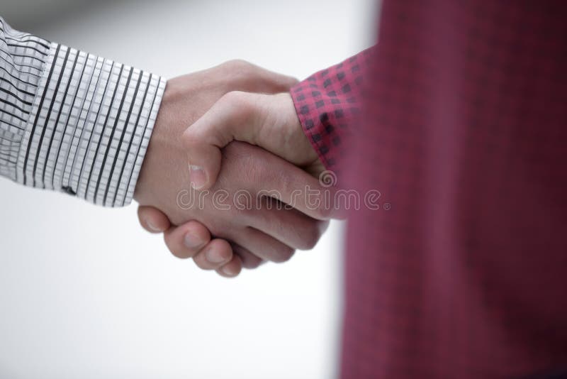 Closeup.handshake Manager and the Client Stock Image - Image of ...