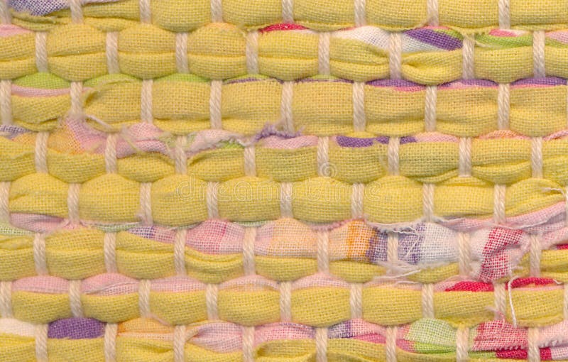 Closeup of Handwoven Rug Rug in Warm Pastel Colors Stock Photo - Image ...