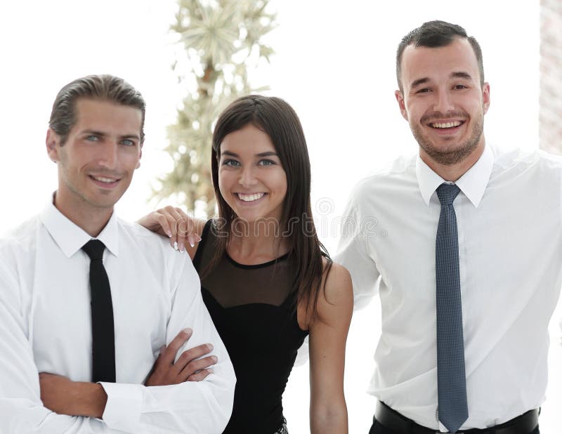 Closeup of a Happy Business Team of People. Stock Image - Image of ...