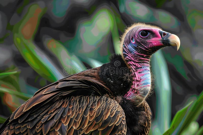 A Closeup of the Head and Neck, Showing Intricate Patterns on Its ...