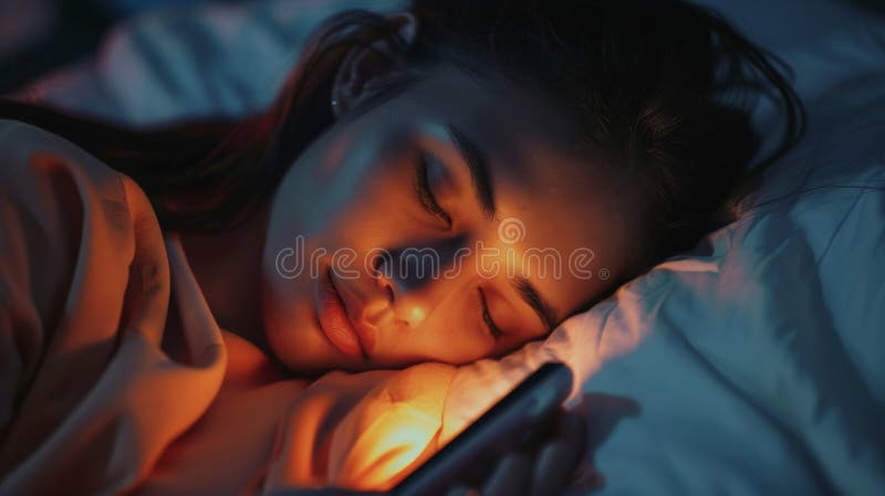 A Closeup of a Health Apps Sleep Tracker Using AI To Provide ...