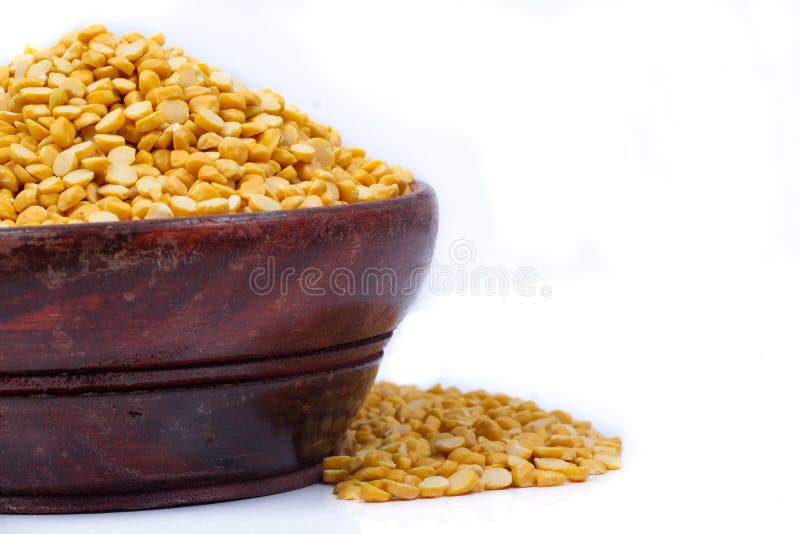 Chana dal stock image. Image of healthy, bowl, diet - 128977499