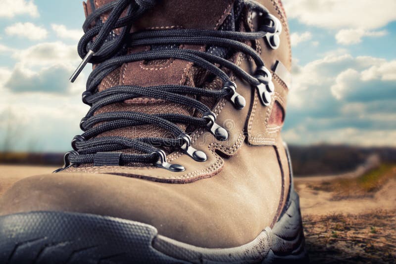 Hiking boot outdoor stock photo. Image of hide, journey - 29899130