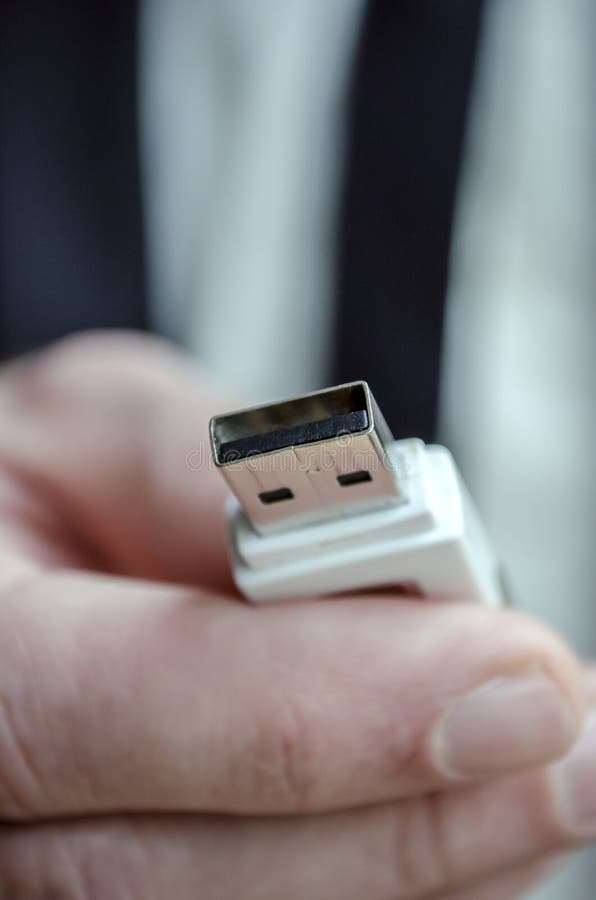 Closeup of holding usb stock image. Image of device, male - 28349225