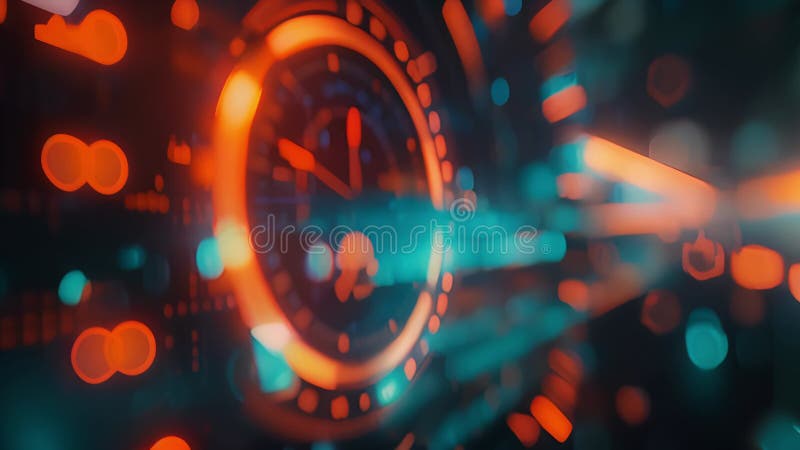 A Closeup of a Holographic Speech Timer Displaying the Allotted Time ...