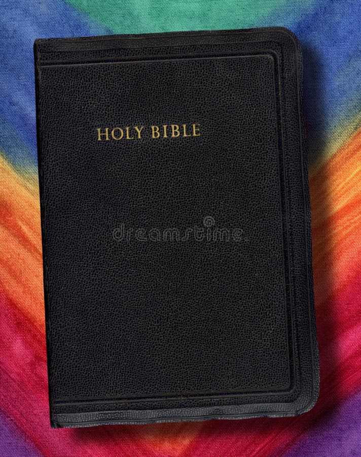 Holy Bible on Colourful Background Stock Illustration - Illustration of ...