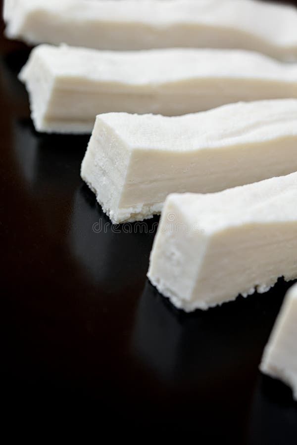 Closeup of Homemade Cottage Cheese or Paneer, Fresh Cheese Making ...