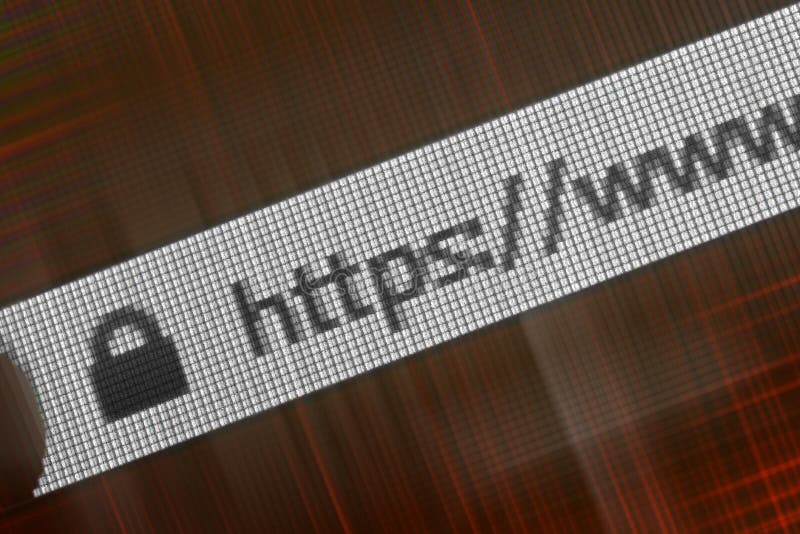 Closeup of Http Address in Web Browser in Shades of Red Stock Photo ...