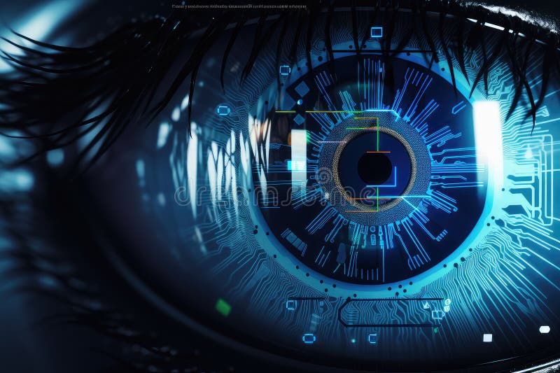 Closeup Human Eye Banner with Ample Copy Space. Highlighting Lasik ...