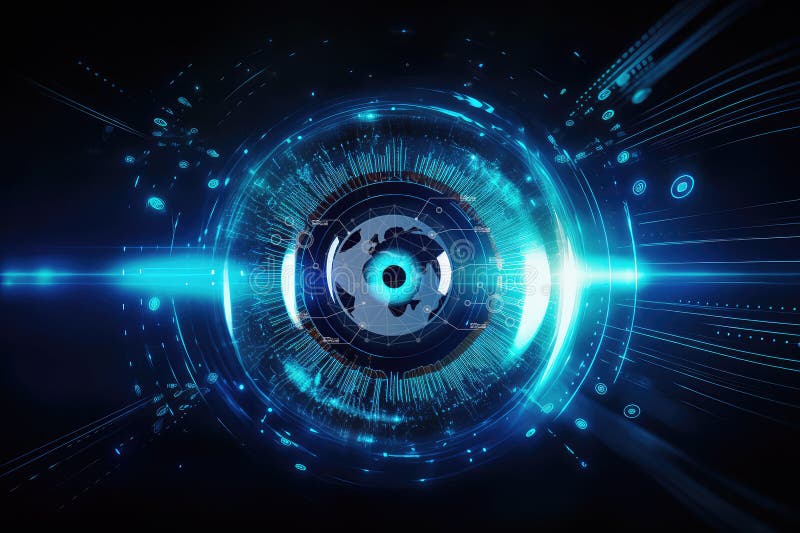 Closeup Human Eye Banner with Ample Copy Space. Highlighting Lasik ...