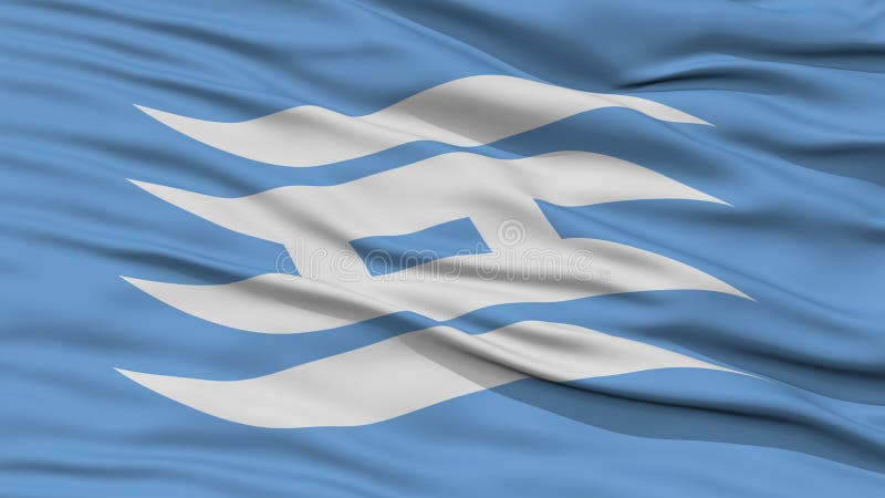 Closeup Hyogo Japan Prefecture Flag Stock Illustration - Illustration ...