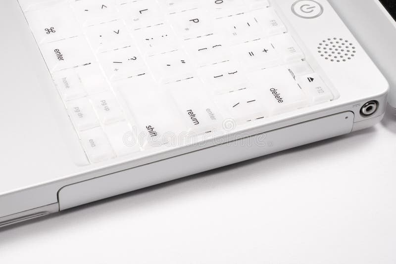 Closeup of IBook Laptop Side Edge Stock Photo - Image of keys, laptop ...