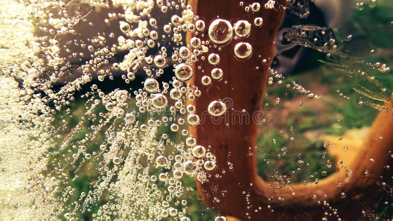 Ice Bubbles on a Large Ice Floe in Early Spring. Stock Photo - Image of ...
