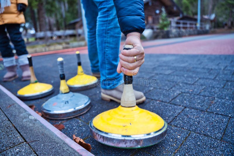 Closeup of Ice Stocks on a Tarmac Road Surface Stock Image - Image of ...
