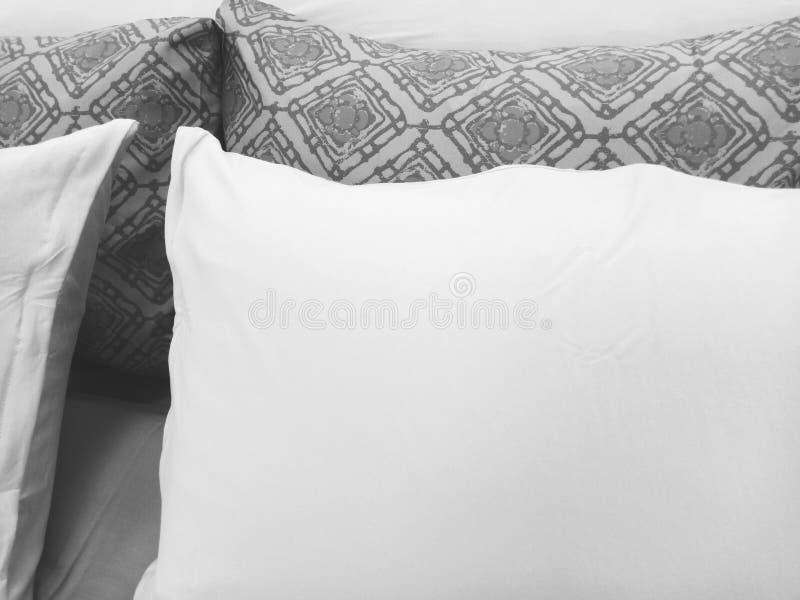 Pillow in monochrome stock photo. Image of focus, backround - 188827348