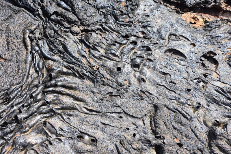 Ripples in Dry Lava Igneous Rock Stock Image - Image of rock, volcanic ...