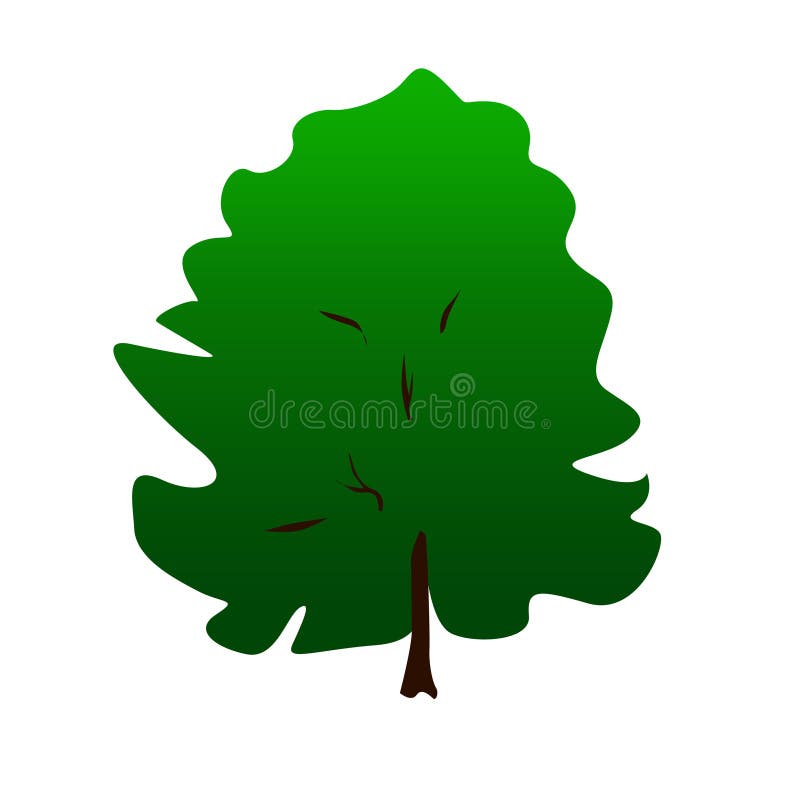 A Closeup Illustration of a Tree Whose Leaves are Green and Dense As a ...