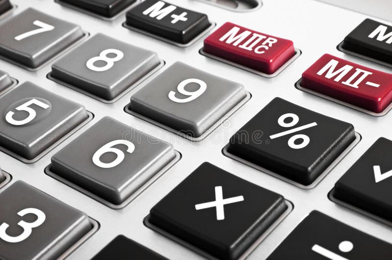 Closeup Image of Calculator Keyboard Stock Image - Image of money ...