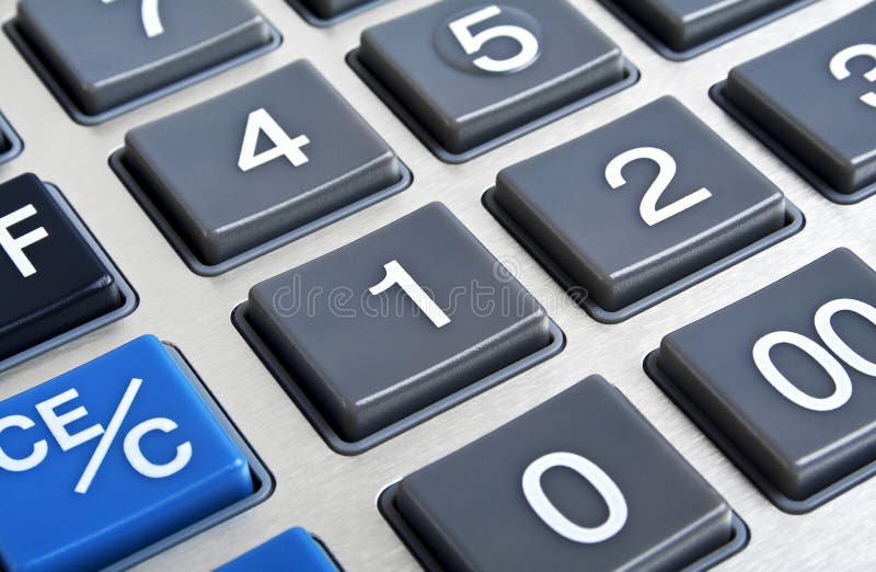 Closeup Image of Calculator Keyboard Stock Photo - Image of planning ...