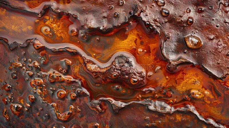 The Closeup Image Captures a Rusted Metal Surface that Appears To Be ...