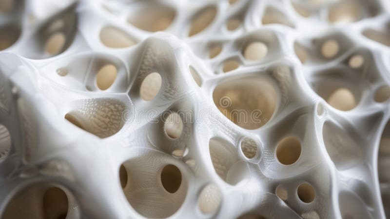 A Closeup Image of a 3D Printed Tissue Scaffold Showcasing the ...