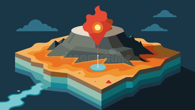 A Closeup Image of a Data Layer Map Indicating the Location of Hot ...