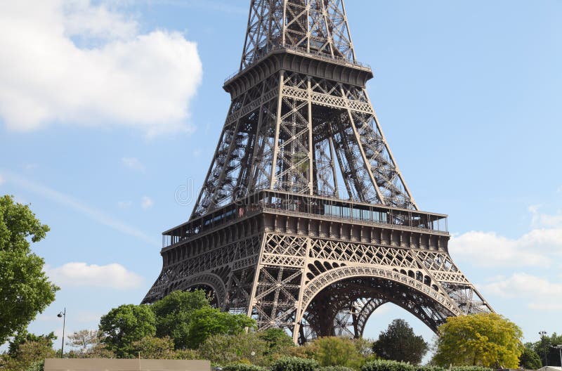 Closeup Image of Eiffel Tower, Paris, France Stock Image - Image of ...