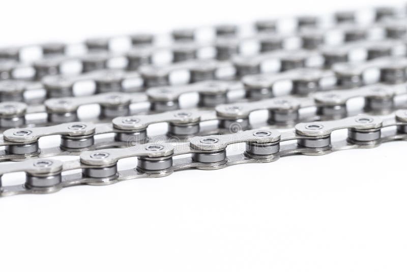 Closeup Image of New Clean Oiled Bicycle Chain Image Texture Isolated ...