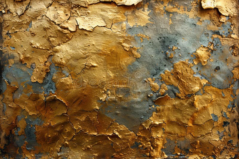Closeup Image of an Old Gold Paint Effect, High Quality, High ...