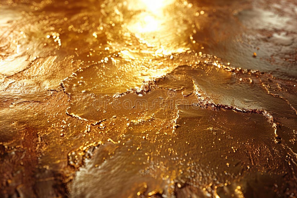 Closeup Image of an Old Gold Paint Effect, High Quality, High ...