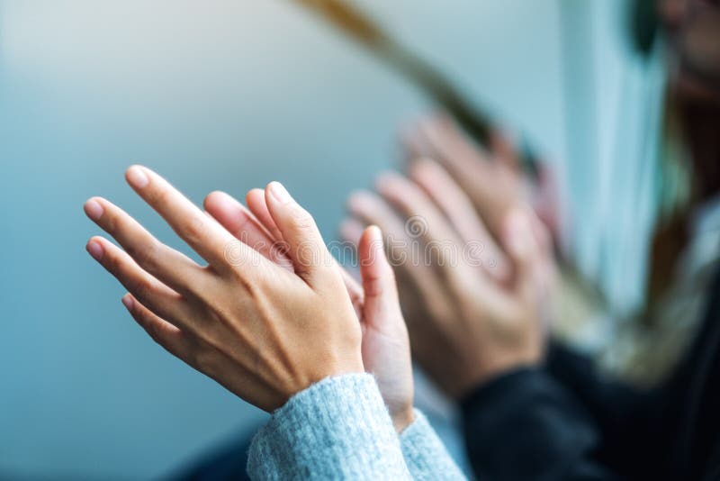 Group of People Clapping Hands Together Stock Image - Image of applause ...