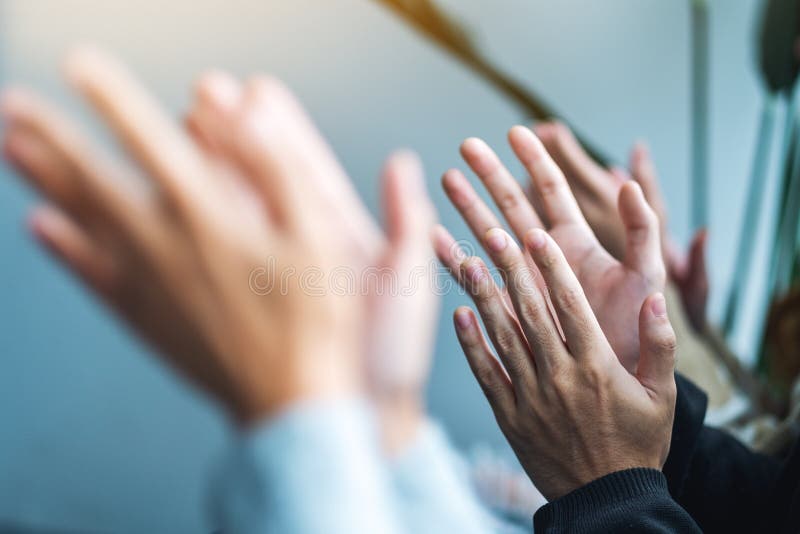 People Clapping Hands Together Stock Image - Image of person, cheering ...