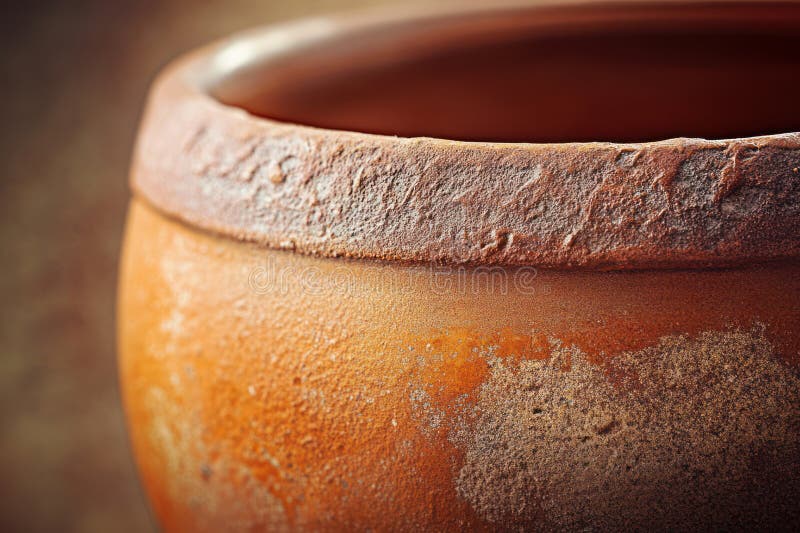 Earthen Beauty: Closeup of Handcrafted Pottery with Textures, Patterns ...