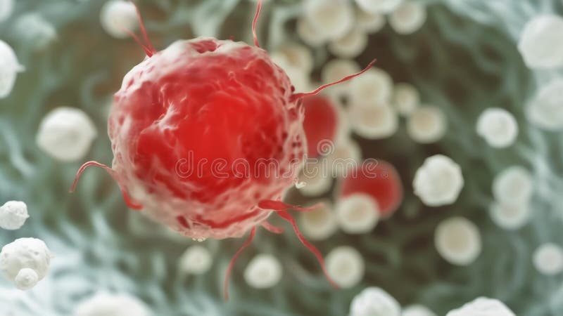 A Closeup Image of a Single Red Cell Its Round Shape and Biconcave ...