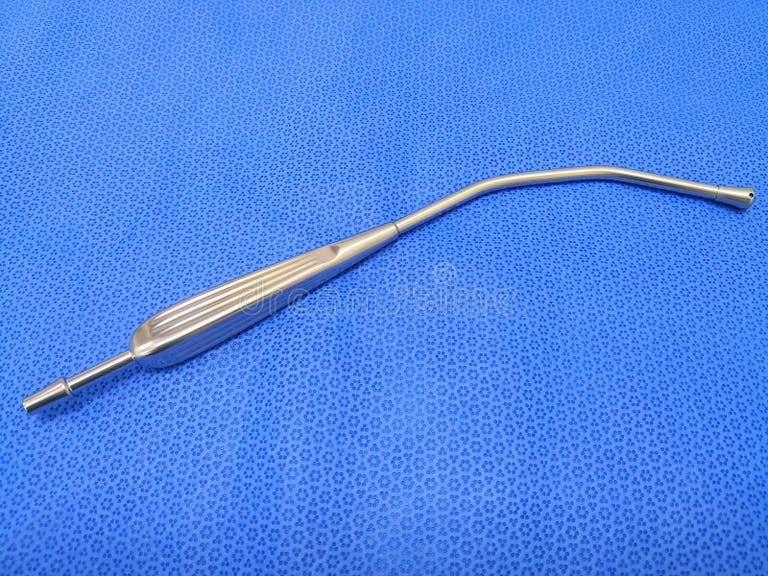 YANKAUER SUCTION TUBE stock image. Image of blue, oral - 194868321