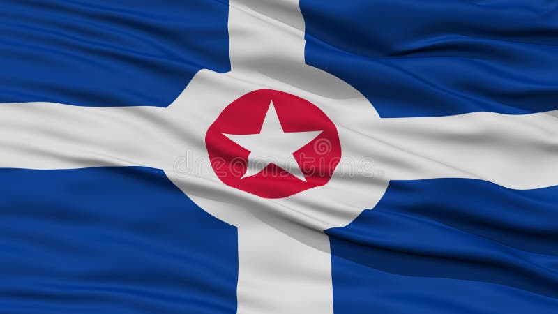Closeup Indianapolis Flag stock illustration. Illustration of ...